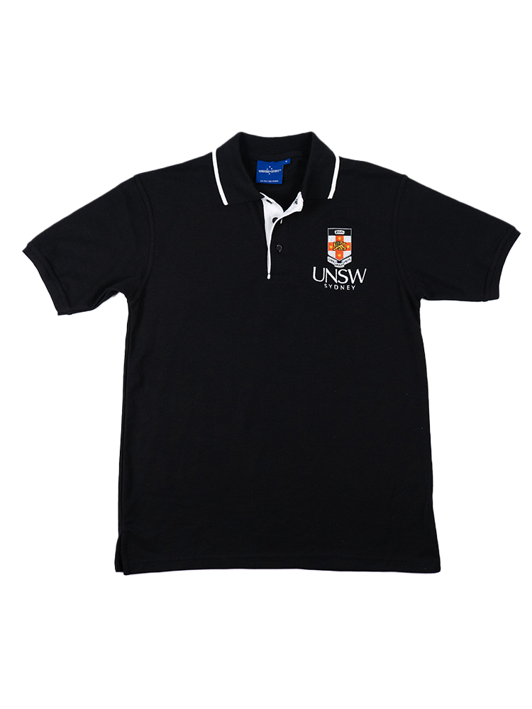 UNSW Black Polo Shirt | Official UNSW Clothing – Shop | The Grad Shop