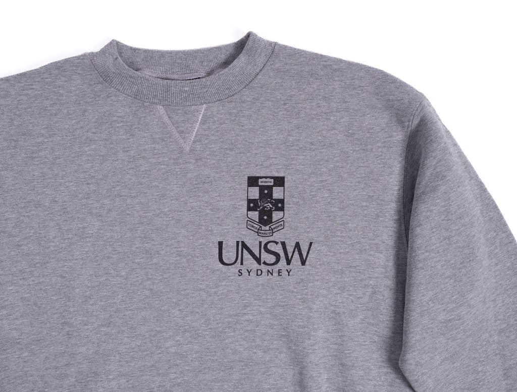 UNSW Grey Crew Neck | Official UNSW Clothing – Shop | The Grad Shop